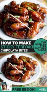 Sticky Teriyaki Chipolata Bites | Kitchen Mason
