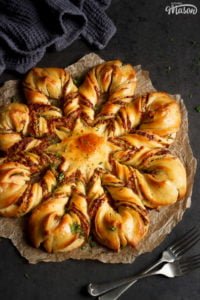 Festive Star Pull Apart Bread Recipe | Kitchen Mason