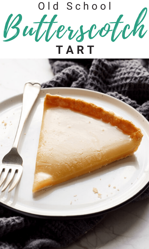 Old School Butterscotch Tart | Easy Picture Recipe - Kitchen Mason