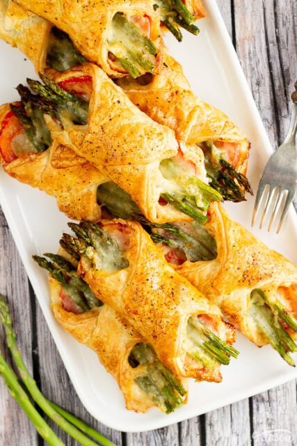 Asparagus Puff Pastry Parcels | Kitchen Mason