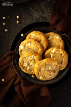 Chewy White Chocolate Chip Cookies | Easy Recipe - Kitchen Mason