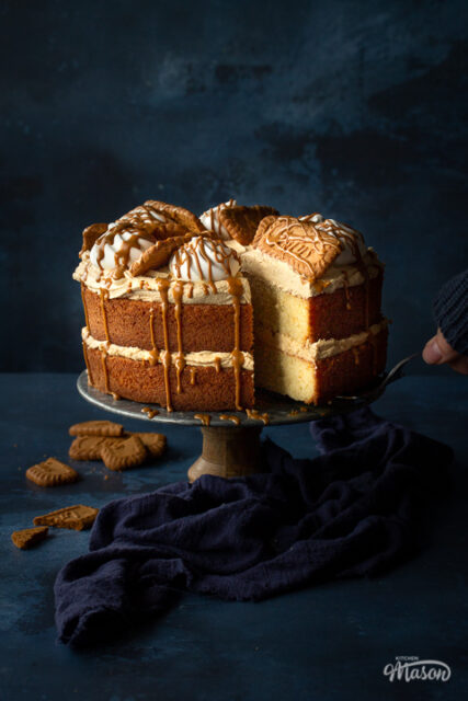 Easy All In One Biscoff Cake Recipe