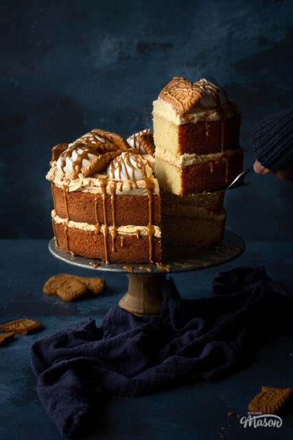 Easy All In One Biscoff Cake Recipe