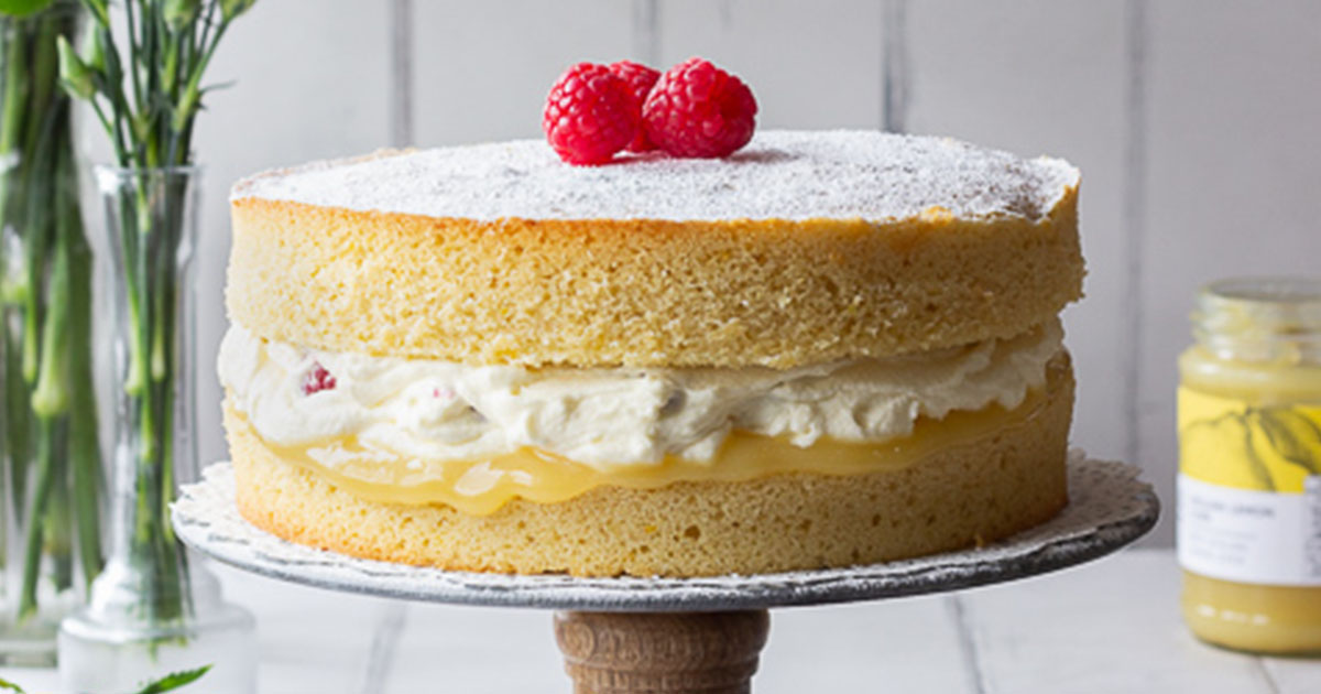 Easy Lemon and Raspberry Cake