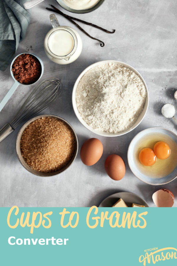 US Cups to Grams Converter (UK) | Kitchen Mason